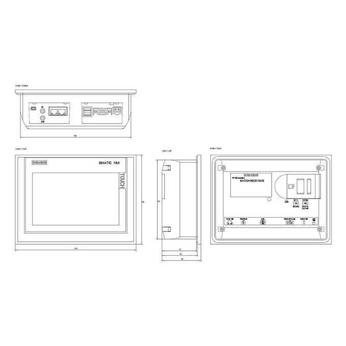 SIMATIC HMI TP700 Comfort Panel 7" 6AV2124-0GC01-0AX0, Siemens