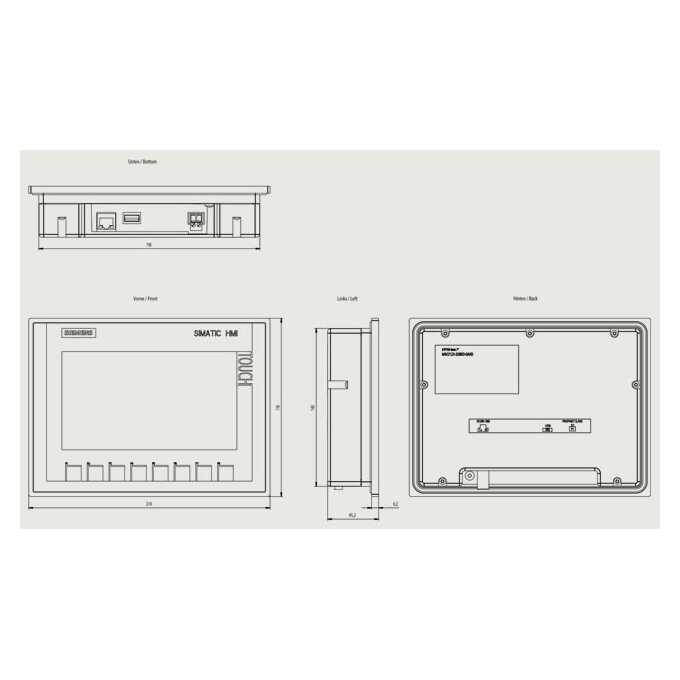 SIMATIC HMI KTP700 BASIC 6AV2123-2GB03-0AX0, Siemens